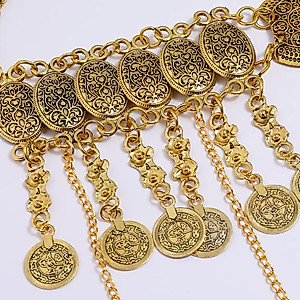 LZHLQ Vintage Waist Chain Hollow Carving Rhinestone Crystal Body Chain Summer Beach Body Waist Chain Jewelry