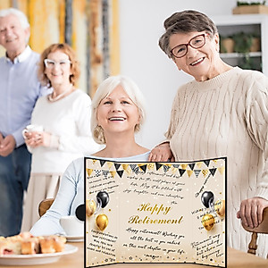 Roetyce Retirement Party Decorations, Funny Retirement Guest Book Alternative, Hapyy Retirement Decorations, Best Retirement Gifts for Women Men, Retirement Signature Board Book, Jumbo Retirement Card