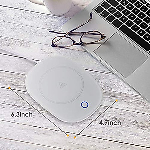 VANTAKOOL Coffee Warmer with Automatic Shut Off to Keep Temperature Up to 131℉/55℃ Electric Beverage (Tea,Water,Cocoa,Soup or Milk) Heater Surface for Home & Office Use(Without Mug), 123333, White