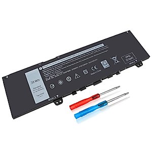 Perhanmm 38Wh F62G0 11.4V Battery for Dell Inspiron 13 7000 7373 7386 2-in-1 7370 7380 5370 P83G P87G P91G P83G001 P83G002 P87G001 P91G001 Vostro 5370 F62GO RPJC3 39DY5 039DY5 0RPJC3 3-Cell