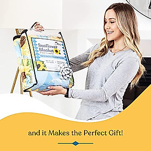 Sunflower Blanket - 50x60 Inch Lightweight and Luxuriously Ultra Soft Bright and Cheerful Sunflower Throw Blanket - Beautiful Sunflower Decor for Bedroom or Living Room