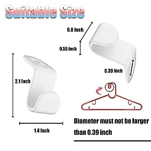 GJX 100Pcs Clothes Hanger Connector Hooks Cascading Hanger Plastic Hooks Extender Clips for Closet Hangers Space Saving and Organizer Clothes Closets (100 White)