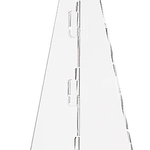 Flash Furniture Clear Freestanding Portable Protective Acrylic Sneeze Guard Plastic Panel Partition Shield for Cashier, Desk, Counter and Reception