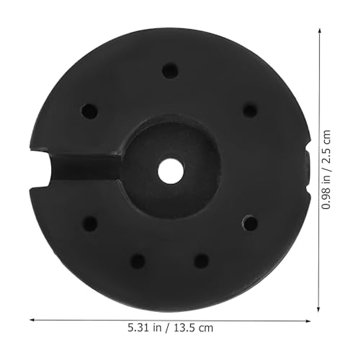 Iron Floor Lamp Base Weight Table Floor Lamp Base Only Stand Lampinchs Support Base Desk Lamp Cast Loader Rounded Light Chassis for Bedroom Living Room Office World Map Cork Board(5.31Inch)