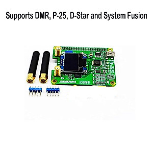 GOOZEEZOO MMDVM Duplex Hotspot Module Dual Hat V1.5.2 Support P25 DMR YSF NXDN DMR Slot 1 + Slot 2 for Raspberry pi with USB Port (with OLED)