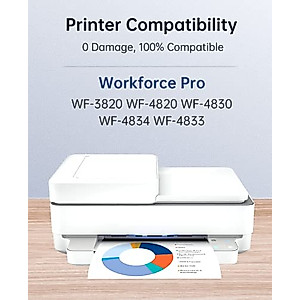 TOKYOINK Remanufactured 822XL Ink Cartridges [Newest Aug.Version] Replacement for Epson 822xl T822XL Combo Pack High Yield Use for Workforce Pro WF-3820 WF-4830 WF-4820 WF-4833 WF-4834 printer - 4pack