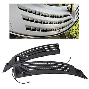 7BLACKSMITHS Windshield Wiper Cowl Cover Panel Compatible With 2004-2008 Ford F150 Outer Wiper Cowl Vent Grille Front Left & Right 2Pcs 4L3Z-15022A69-AA & 4L3Z-15022A68-BA