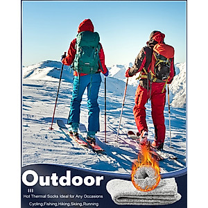 JaGely 20 Pairs Women Knit Wool Socks Bulk Thick Warm Winter Socks Crew Socks Gifts Women Athletic Socks Hiking Socks Soft Casual Socks