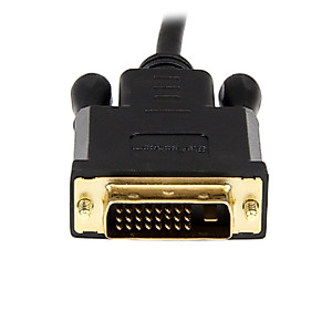 StarTech.com 6ft (1.8m) DisplayPort to DVI Cable - 1080p Video - Active DisplayPort to DVI Adapter Cable - DisplayPort to DVI-D Cable Single Link - DP 1.2 to DVI Monitor Cable Converter (DP2DVIMM6BS), Black