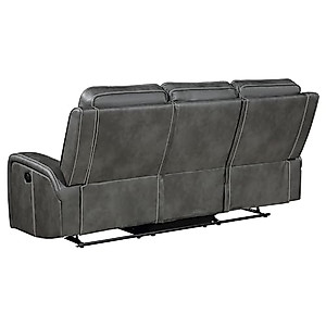 Coaster Home Furnishings Raelynn Upholstered Motion Reclining Sofa Grey