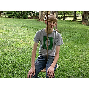 Wood Tree Swings-Tree Swing Cypress Wood Disc Tree Swing and 10 Feet of Rope Not Plywood