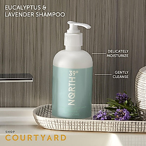 39° North Shampoo - Eucalyptus & Lavender Scent - Featured in Courtyard by Marriott and Residence Inn Hotels - Cleansing & Moisturizing - All Natural Shampoo - 8.5oz