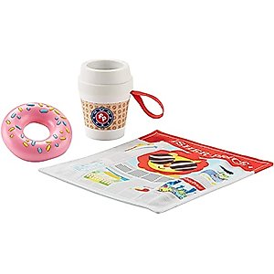 Fisher-Price On-The-Go Breakfast Gift Set, 3 take-Along Sensory Toys for Baby Ages 3 Months and Older