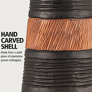 Meinl Percussion ADJ3-XL+BAG African Style Rope Tuned 13-Inch Wood Djembe with Bag, Brown/Black