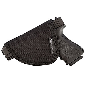 Velcro Holsters for Gun Safe by CCW Tactical - Universal Heavy Duty Pistol Revolver and Accessories Storage Organizer - Mounts Inside Safe Door, Black, 5-Pack