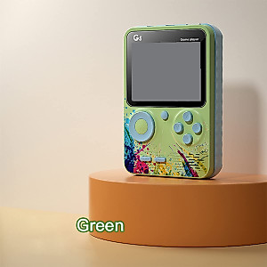 RFetomax Retro Handheld Game Console with 500 Classic FC Games,3.0-inch LCD Screen Portable Handheld Video Games for Kids and Adult, Support TV (G5-Green)