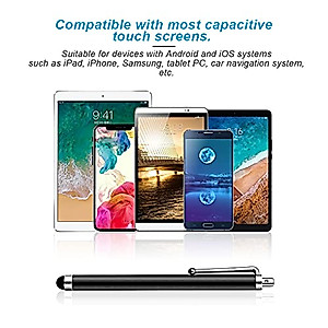 10 Pcs Stylus Pens for Touch Screens, Universal Capacitive Stylus Touch Screen Pens Compatible with iPad iPhone Samsung Kindle Tough Tablet Laptop and Other Smart Devices (10 Colors)