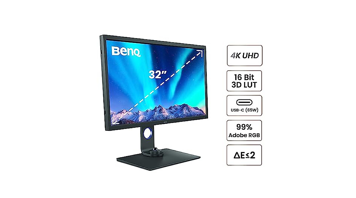 BenQ SW321C 32" 4K Photo Editing Monitor