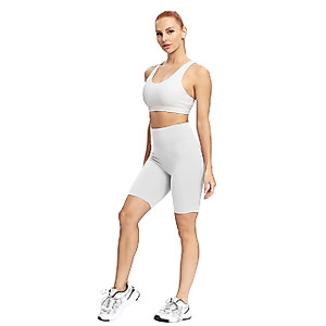 VALANDY 3 Pack Biker Shorts for Women – 8" Buttery Soft High Waisted Tummy Control Yoga Cycling Workout Shorts