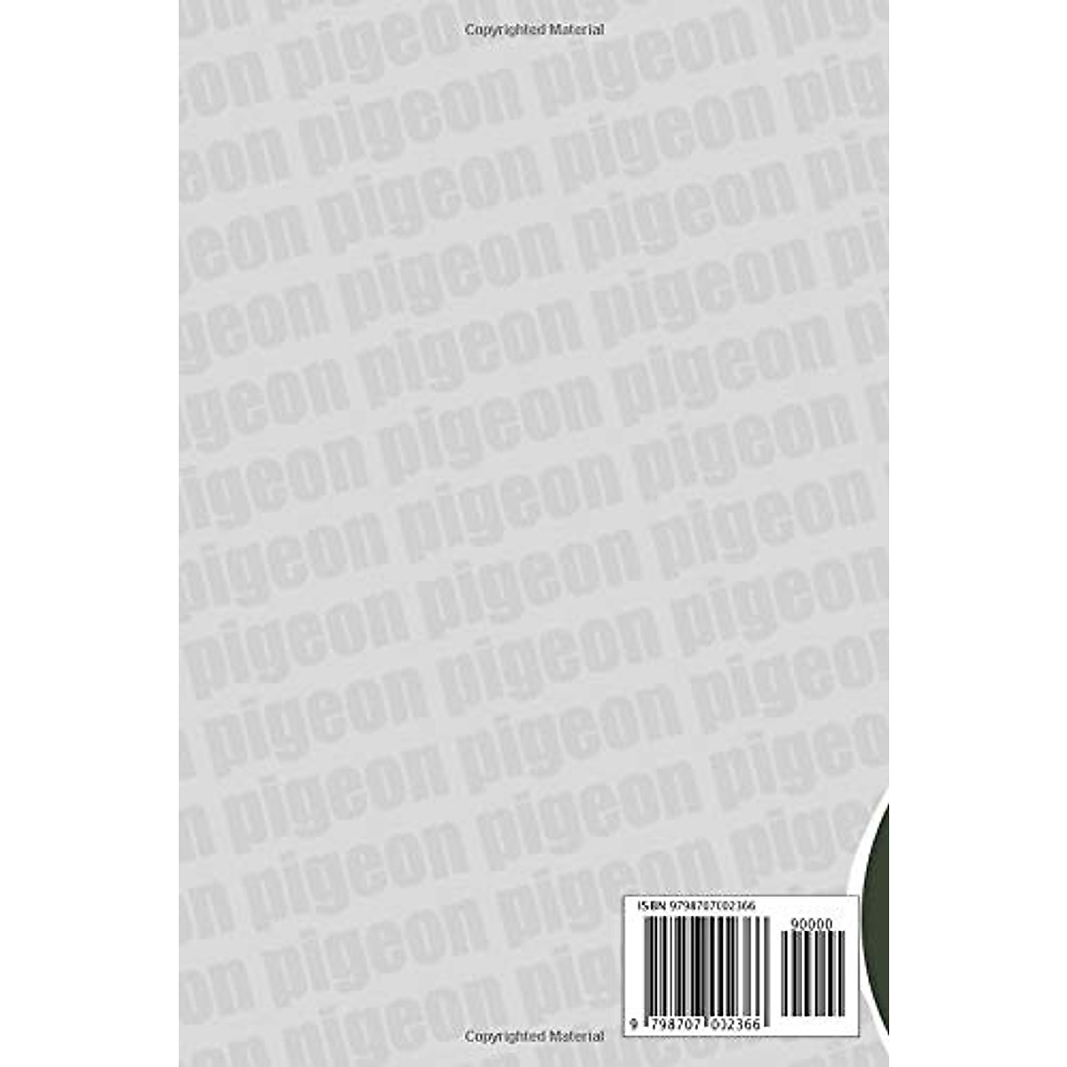 Pigeon: Notebook, Gift for someone who loves pigeons (Notebook for school, for drawing, Composition Book) (6" x 9" Large) (64 pages)