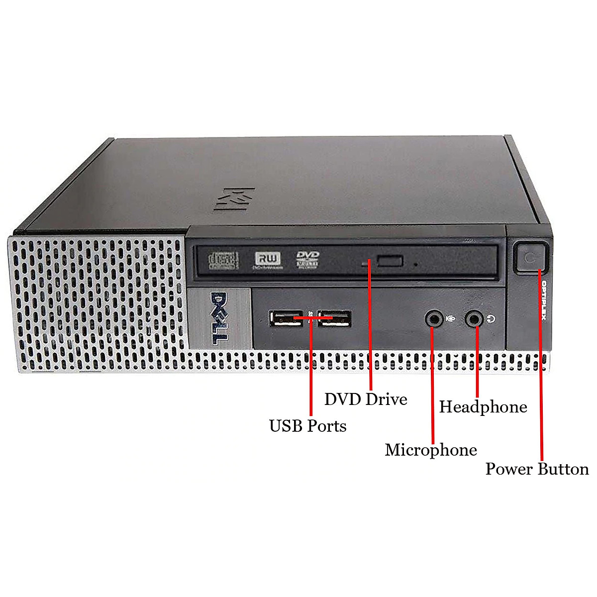 Dell OptiPlex 7010 USFF Computer Desktop PC, Intel i5 3.2GHz, 8GB Ram, 120GB SSD Drive, WiFi & Bluetooth, Wireless Keyboard and Mouse, 19 Inch FHD Monitor, Webcam, Windows 10 (Renewed)