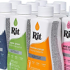 Rit Dye Liquid – Wide Selection of Colors – 8 Oz. (Sunshine Orange)