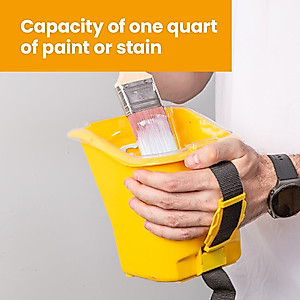 VOOMEY 24PCS Paint Pail Liners, Plastic Disposable Bucket Liner Set for Paint Cups,Holds Up to A Quart of Paint or Stain