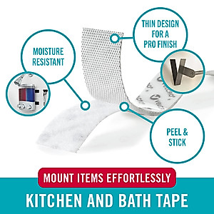 VELCRO Brand Industrial Fasteners Low Profile Thin Design | Professional Grade Heavy Duty Strength Holds up to 10 lbs on Smooth Surfaces | Indoor Outdoor Use, 10ft x 1in, White