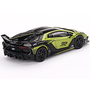 GT EVO #32 Lime Green Metallic LB-Silhouette Works Limited Edition to 7560 Pieces Worldwide 1/64 Diecast Model Car by True Scale Miniatures MGT00605