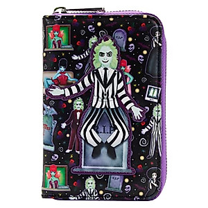 Loungefly Beetlejuice Icons Zip Around Wallet
