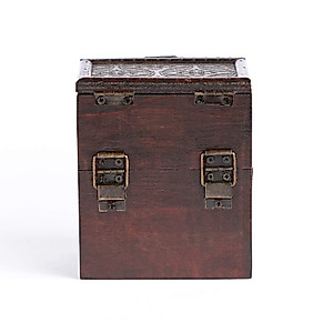 KakapopoTCG M01C Wooden Deck and Counter Box for Deck Protector Storage Trading Cards TCG MTG Magic FaB YGO EDH Commander Box FaB TCG PTCG Dice Box DnD Spell Box