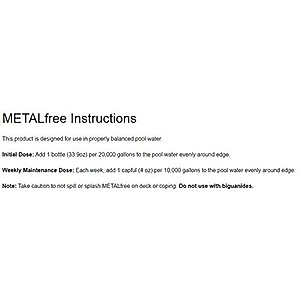 Metal-Free Pool Chemical 2 x 1 Liter by Natural Chemistry