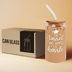 Graduation Gifts - Graduation Gifts 2024 High School - 2024 Graduation Gifts - Graduation Gifts for Her 2024, College Graduation Gifts for Her - Class of 2024 Gifts - Gifts for Graduation - Can Glass