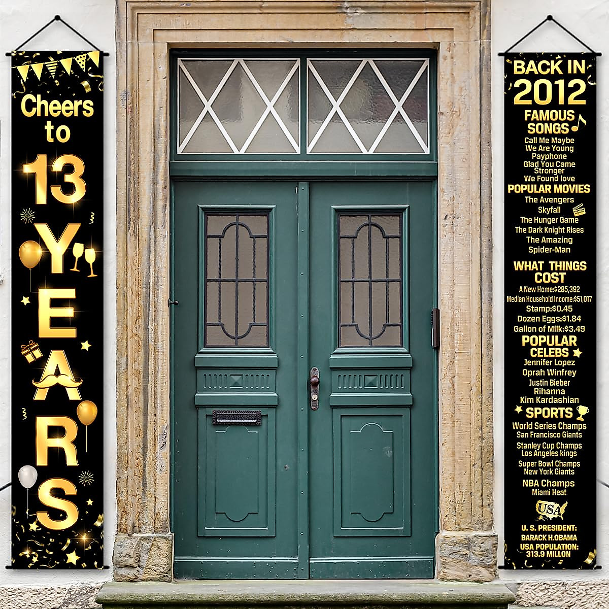 40th Birthday Party Decorations Cheers to 40 Years Banner Party Decorations Welcome Porch Sign for Years Birthday Supplies (40th-1983)