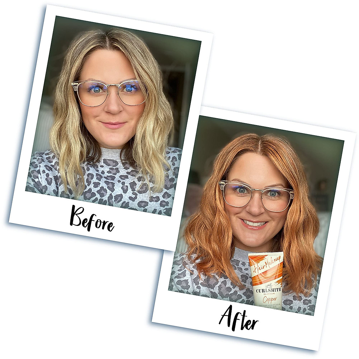 CURLSMITH - Hair Makeup - Vegan Temporary Hair Color and Styling Gel (Copper 3fl.oz)…