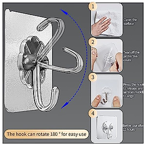 DSMY 27 Pack 25lb Frosted Self Adhesive Hooks for Shower Towel Cups Coat Door,Wall Hooks for Hanging,Heavy Duty Wall Sticky Hooks for Bathroom Kitchen Outdoor Dorm Room Essentials