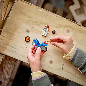 LEGO 60298 City Stuntz Rocket Stunt Bike Set with Flywheel-Powered Toy Motorbike & Rocket Racer Minifigure, Gifts Boys and Girls 5 Plus Years Old