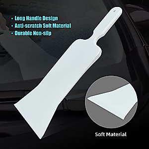 REEVAA Window Tint Tools Bulldozer Squeegee Scrubber Paddle Squeegee Car Windshield Back Window Tint Film Tool Window Tint Squeegee with Long Handle for Car Back Flat Glass Tinting Cleaning Squeegee