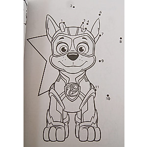 Pup Patrol Mighty Pups Super Paws Dot to Dot Activity Book Colortivity ''Power Up Pups'' - 80 Pages