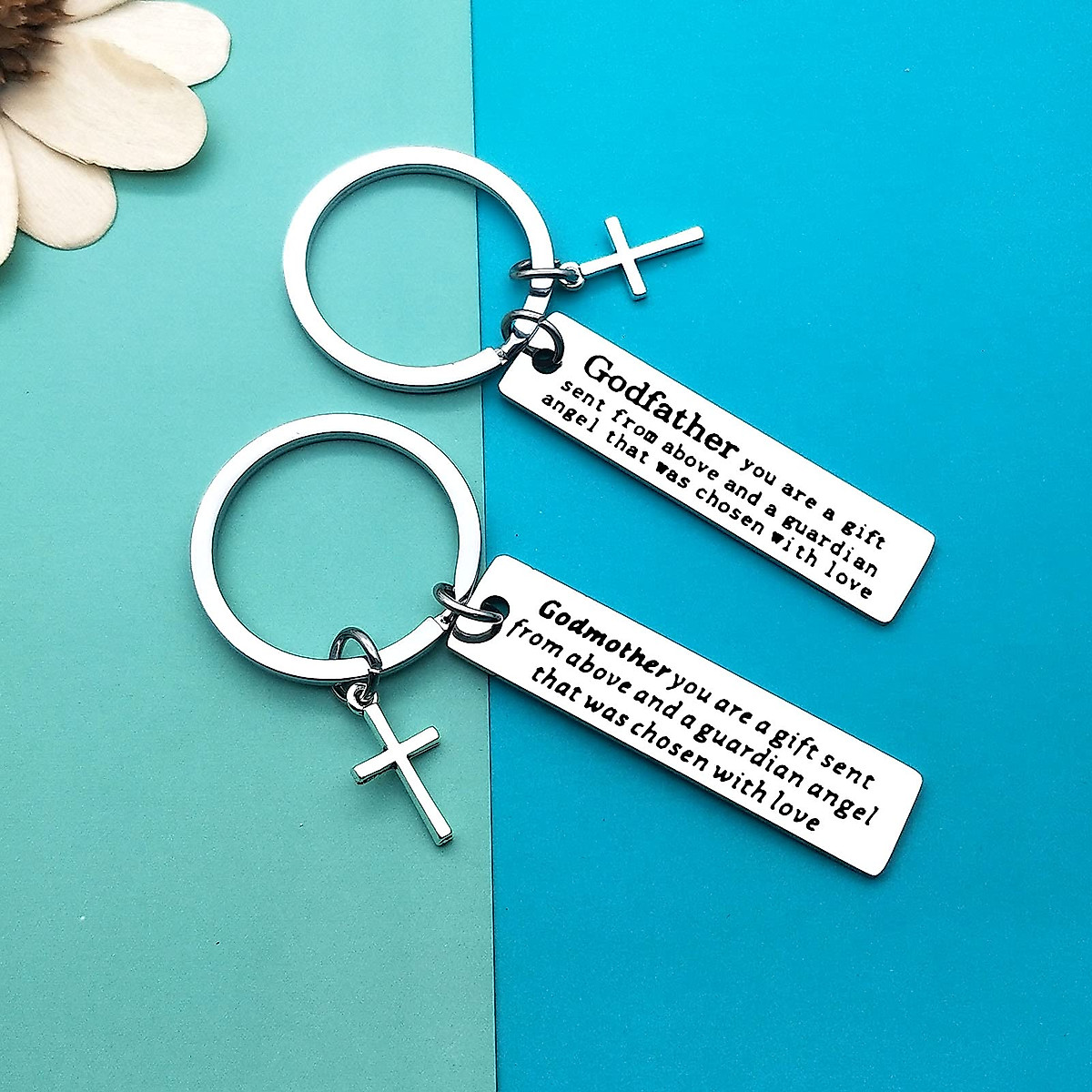 Godparent Gift from Godchild Godmother Proposal Gift Christening Gift First Communion Keychain for Godmother Godfather Godparents Announcement Gift Appreciation Godparent Gift Fathers Mothers Day Gift