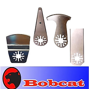 4 Stainless Steel Side Scraper w/ Sharping Edge Oscillating Multi Tool Saw Blade for Fein Multimaster Bosch Multi-x Craftsman Nextec Dremel Multi-max Ridgid Dremel Chicago Proformax Blades
