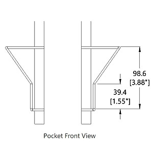 64 Adjustable Pockets Display Rack 5x7 7x5 up to 9.3" Wide X 8" Tall Cards, 1.27" deep Pockets, Double Tier Greeting Post Card Christmas Holiday Spinning Rack Stand Black 11603-L-DOUBLE-BLK-NPF-SL