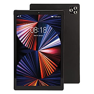 10in Tablet, 64GB ROM 4GB RAM HD Tablet 5G WiFi Octa Core CPU for Office (US Plug)