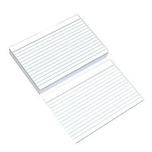 Home Advantage Ruled White Index Cards, File Note Cards (4-x-6-inch)
