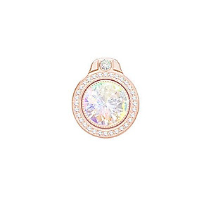 lenoup Glitter Bling Bling Phone Ring Holder, Sparkle Phone Ring Artificial Diamond Stand, Rhinestone Cell Phone Finger Ring for Phones,Pad(Rose Gold)