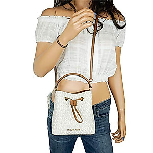 Michael Kors Suri Small Bucket Shoulder Bag (Vanilla PVC)
