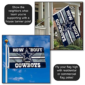 WinCraft Dallas Cowboys How Bout Them Cowboys Flag Outdoor Indoor 3x5 Foot Banner