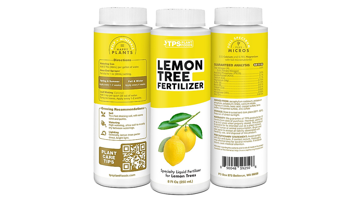 Lemon Tree Fertilizer for Lemon Trees and Citrus, Liquid Plant Food 8 ...