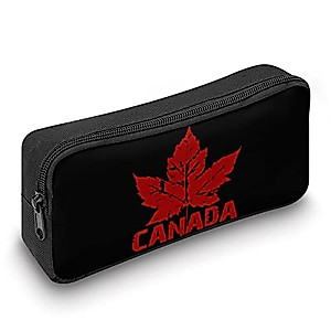 Canada Pencil Case Stationery Pen Pouch Portable Makeup Storage Bag Organizer Gift