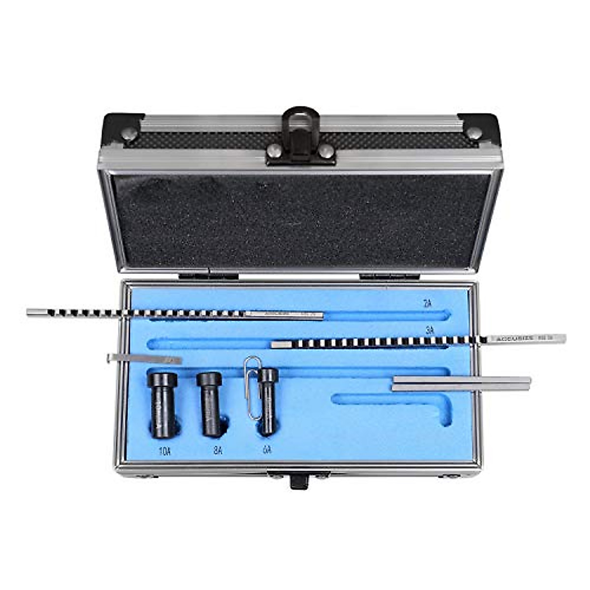 Accusize Industrial Tools No 60 Metric H.S.S. Keyway Broach Sets in Fitted Box, 5100-0060